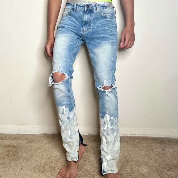 Fashion Nova | Jeans | Blue Abstract Jeans | Poshmark